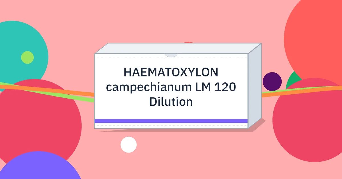 Symbolbild: Packung mit der Aufschrift HAEMATOXYLON campechianum LM 120 Dilution (PZN 13549621) – Verfügbarkeit und Bezug in Apotheken in Frankfurt am Main