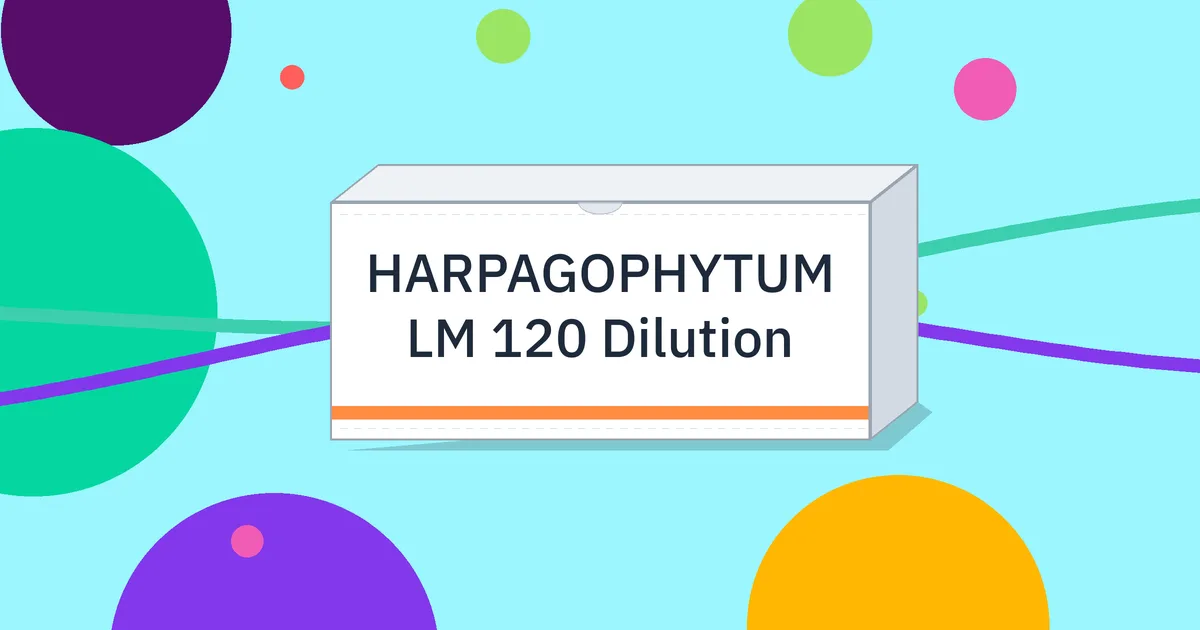 Symbolbild: Packung mit der Aufschrift HARPAGOPHYTUM LM 120 Dilution (PZN 13551003) – Verfügbarkeit und Bezug in Apotheken in Frankfurt am Main