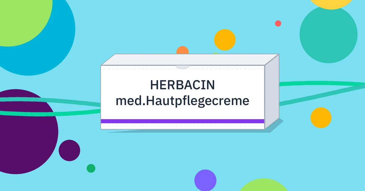 Symbolbild: Packung mit der Aufschrift HERBACIN med.Hautpflegecreme (PZN 04502796) – Verfügbarkeit und Bezug in Apotheken in Frankfurt am Main