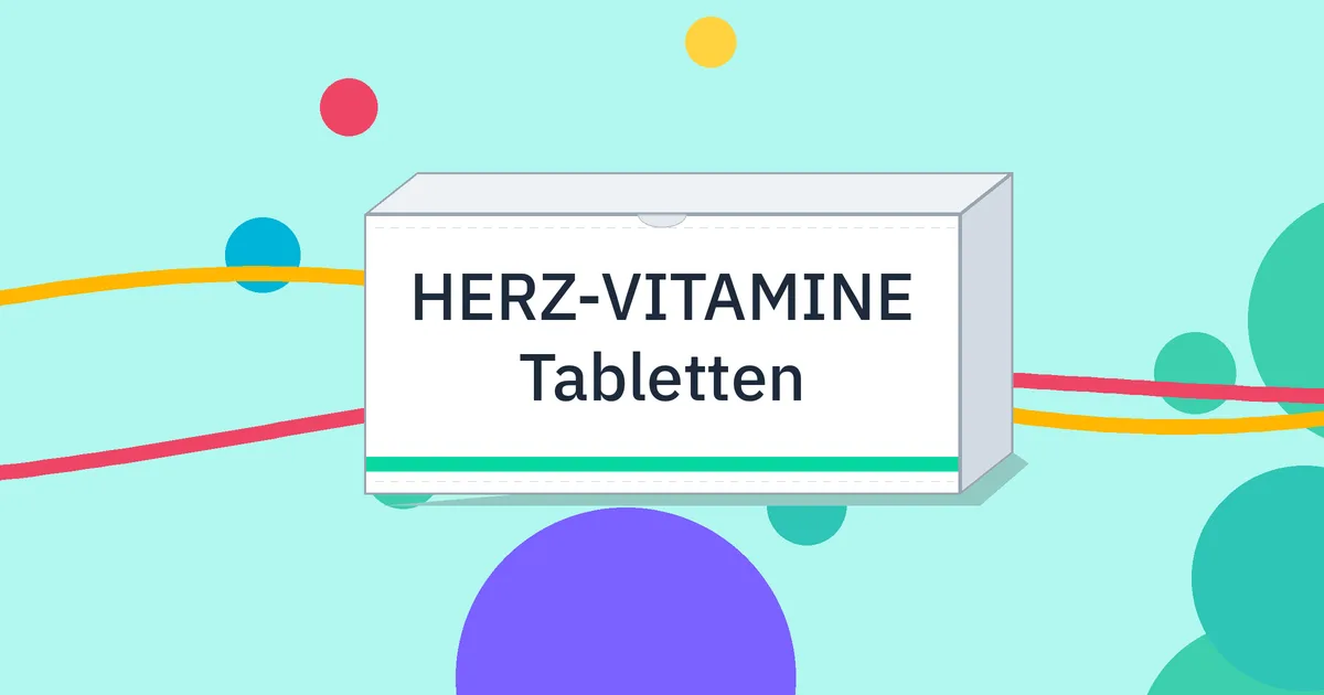 Symbolbild: Packung mit der Aufschrift HERZ-VITAMINE Tabletten (PZN 15638866) – Verfügbarkeit und Bezug in Apotheken in Frankfurt am Main