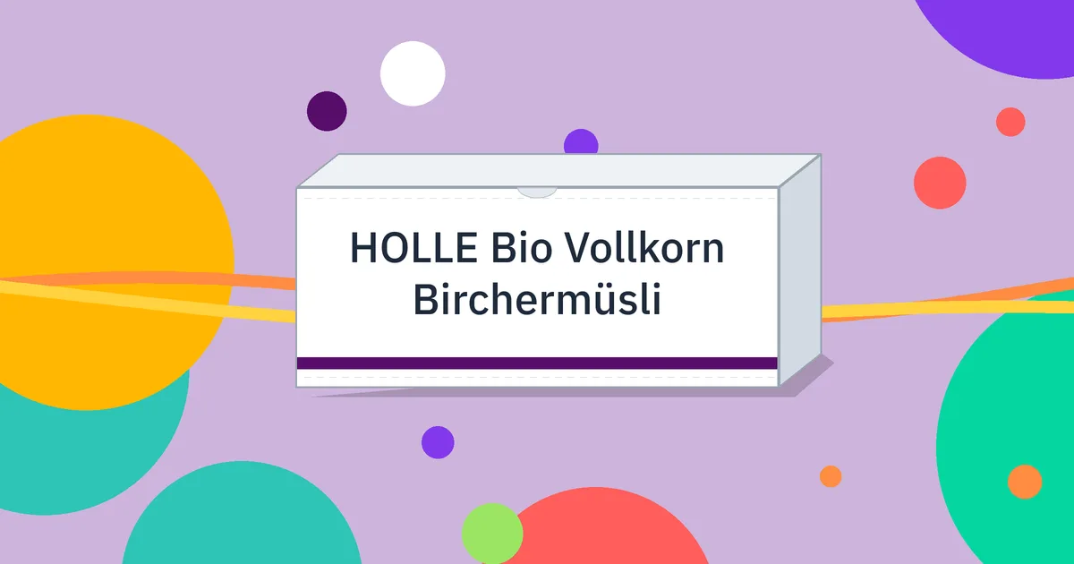 Symbolbild: Packung mit der Aufschrift HOLLE Bio Vollkorn Birchermüsli (PZN 19403769) – Verfügbarkeit und Bezug in Apotheken in Frankfurt am Main