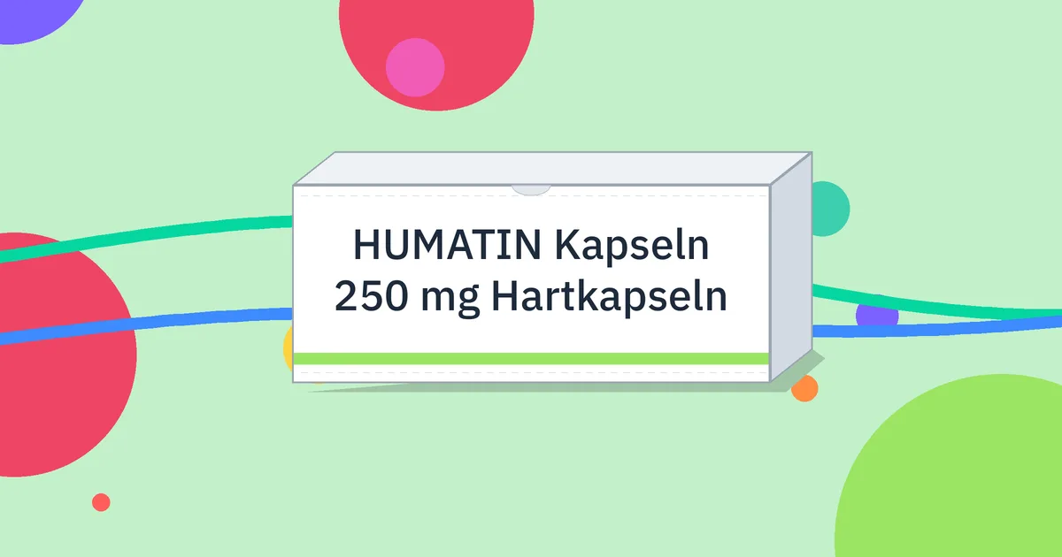 Symbolbild: Packung mit der Aufschrift HUMATIN Kapseln 250 mg Hartkapseln (PZN 16768453) – Verfügbarkeit und Bezug in Apotheken in Frankfurt am Main