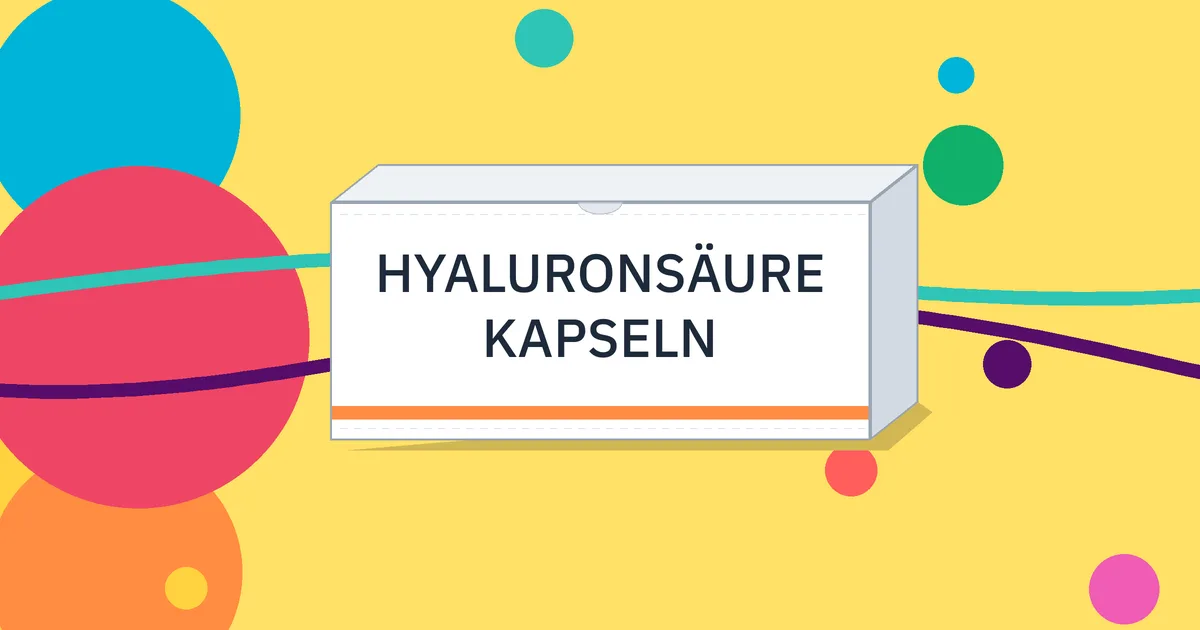 Symbolbild: Packung mit der Aufschrift HYALURONSÄURE KAPSELN (PZN 06430285) – Verfügbarkeit und Bezug in Apotheken in Frankfurt am Main