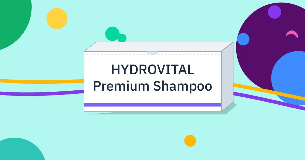 Symbolbild: Packung mit der Aufschrift HYDROVITAL Premium Shampoo (PZN 12552012) – Verfügbarkeit und Bezug in Apotheken in Frankfurt am Main