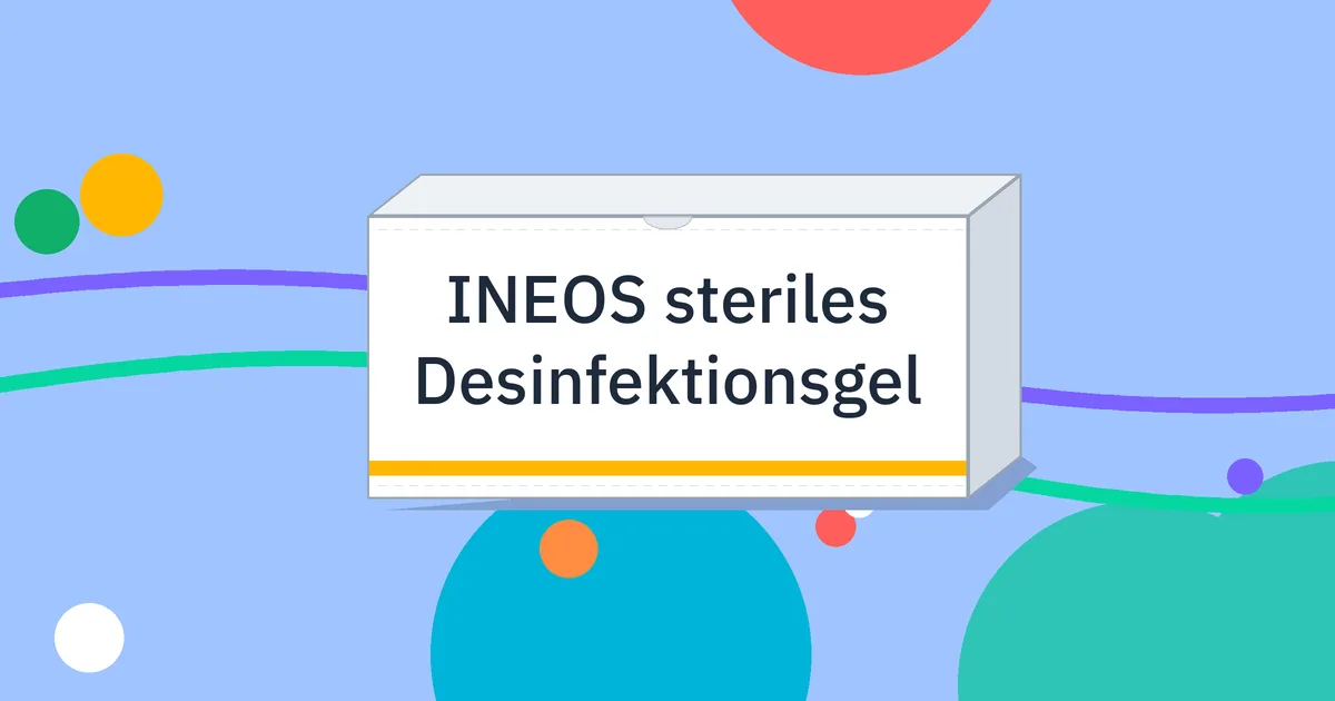 Symbolbild: Packung mit der Aufschrift INEOS steriles Desinfektionsgel (PZN 17875889) – Verfügbarkeit und Bezug in Apotheken in Frankfurt am Main