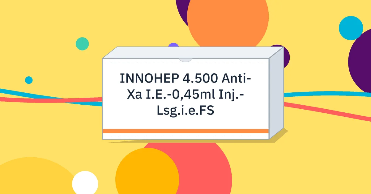 Symbolbild: Packung mit der Aufschrift INNOHEP 4.500 Anti-Xa I.E.-0,45ml Inj.-Lsg.i.e.FS (PZN 17531084) – Verfügbarkeit und Bezug in Apotheken in Frankfurt am Main