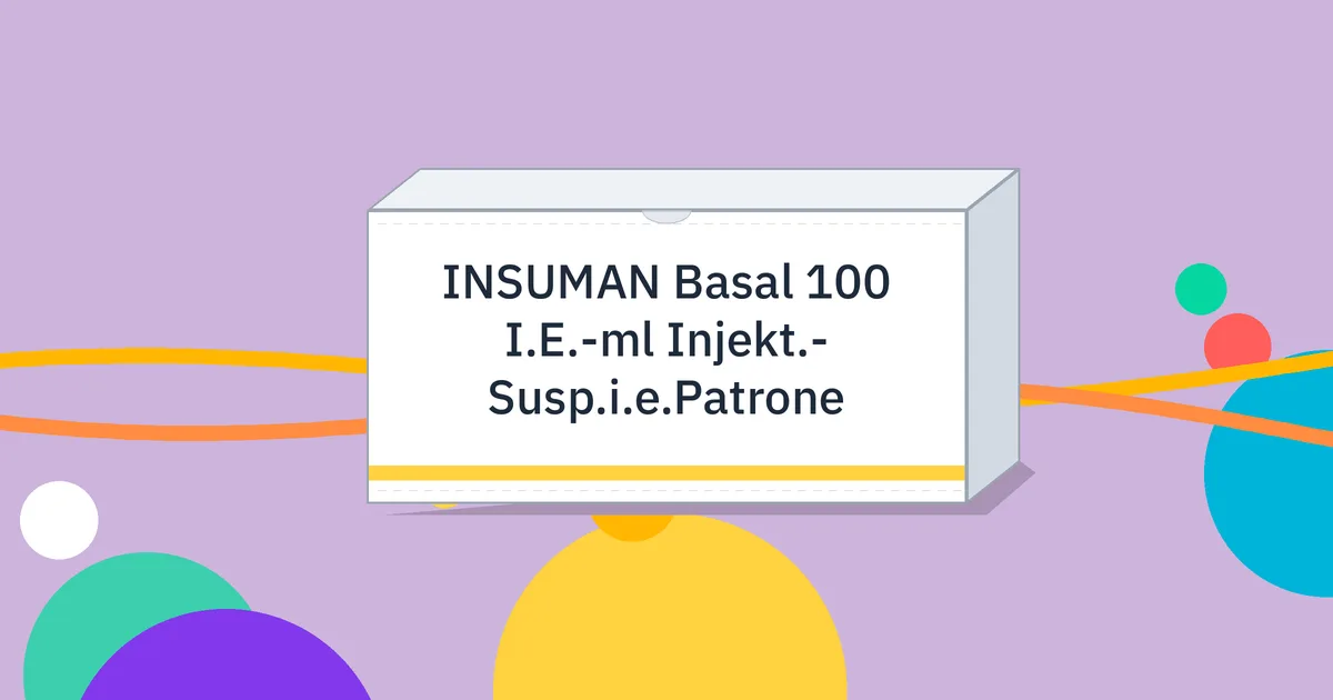 Symbolbild: Packung mit der Aufschrift INSUMAN Basal 100 I.E.-ml Injekt.-Susp.i.e.Patrone (PZN 09081603) – Verfügbarkeit und Bezug in Apotheken in Frankfurt am Main