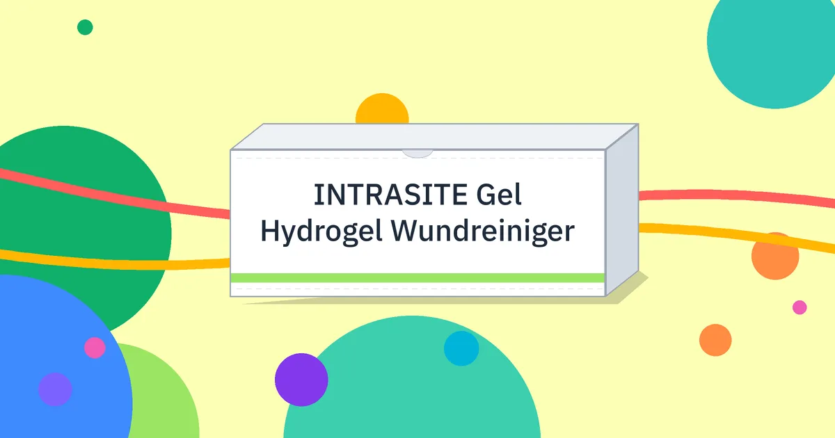 Symbolbild: Packung mit der Aufschrift INTRASITE Gel Hydrogel Wundreiniger (PZN 03303899) – Verfügbarkeit und Bezug in Apotheken in Frankfurt am Main