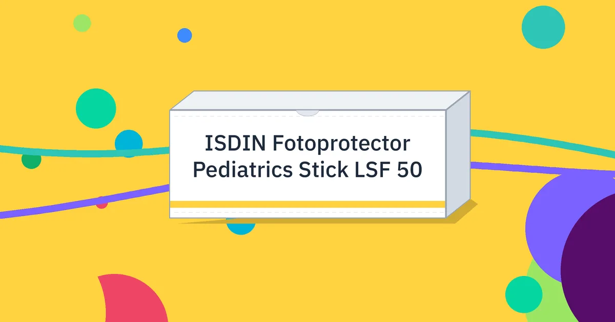 Symbolbild: Packung mit der Aufschrift ISDIN Fotoprotector Pediatrics Stick LSF 50 (PZN 19423186) – Verfügbarkeit und Bezug in Apotheken in Frankfurt am Main