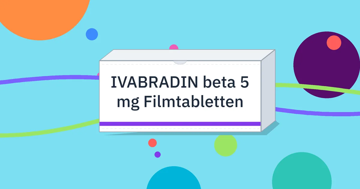 Symbolbild: Packung mit der Aufschrift IVABRADIN beta 5 mg Filmtabletten (PZN 05378022) – Verfügbarkeit und Bezug in Apotheken in Frankfurt am Main