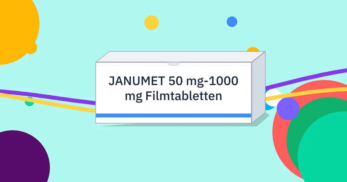 Symbolbild: Packung mit der Aufschrift JANUMET 50 mg-1000 mg Filmtabletten (PZN 18722596) – Verfügbarkeit und Bezug in Apotheken in Frankfurt am Main