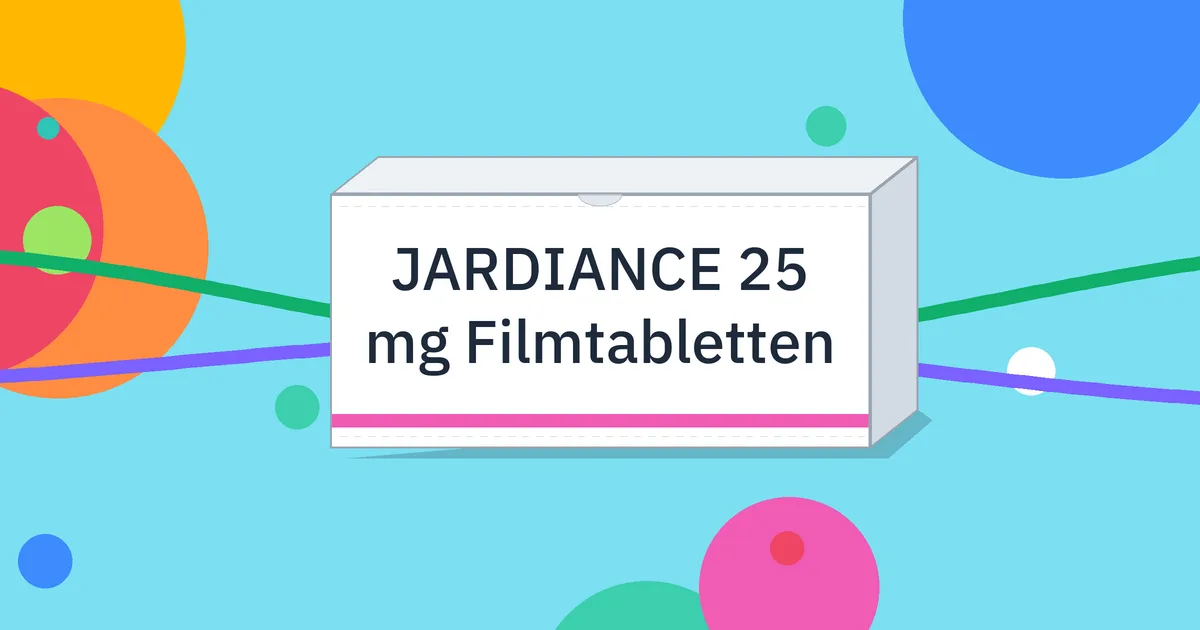 Symbolbild: Packung mit der Aufschrift JARDIANCE 25 mg Filmtabletten (PZN 17824490) – Verfügbarkeit und Bezug in Apotheken in Frankfurt am Main