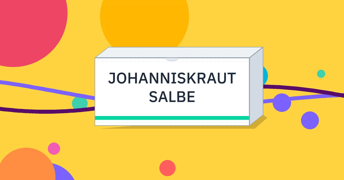 Symbolbild: Packung mit der Aufschrift JOHANNISKRAUT SALBE (PZN 02515470) – Verfügbarkeit und Bezug in Apotheken in Frankfurt am Main