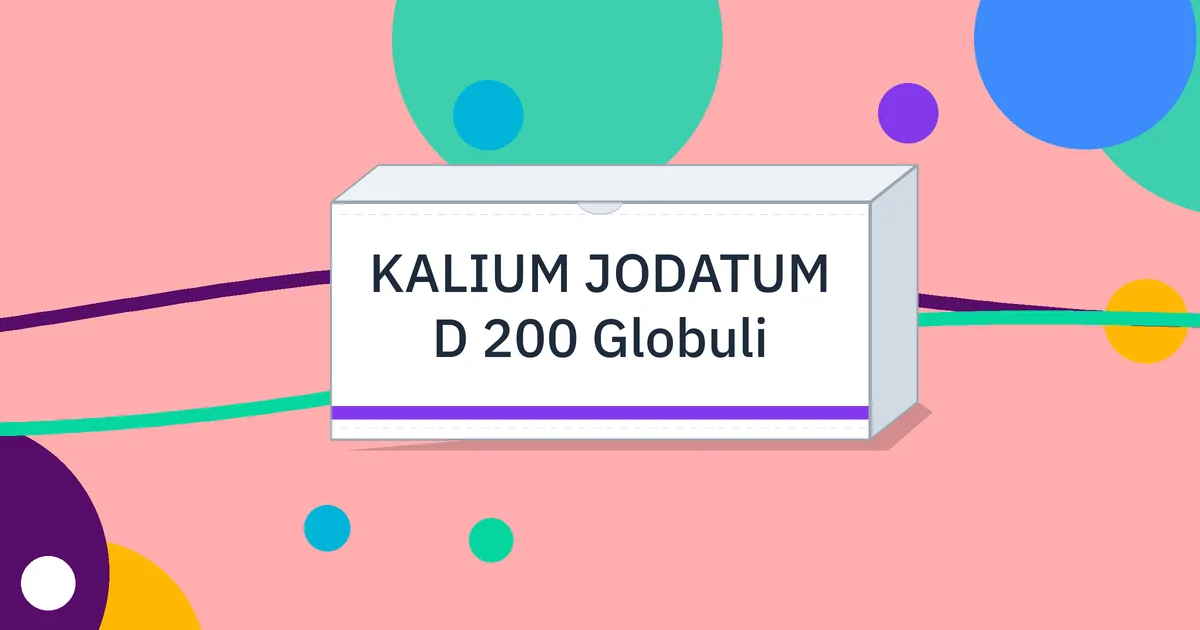 Symbolbild: Packung mit der Aufschrift KALIUM JODATUM D 200 Globuli (PZN 02925564) – Verfügbarkeit und Bezug in Apotheken in Frankfurt am Main