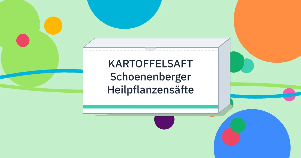 Symbolbild: Packung mit der Aufschrift KARTOFFELSAFT Schoenenberger Heilpflanzensäfte (PZN 00699885) – Verfügbarkeit und Bezug in Apotheken in Frankfurt am Main