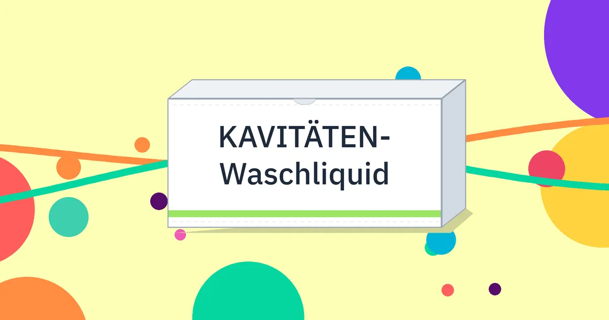 Symbolbild: Packung mit der Aufschrift KAVITÄTEN-Waschliquid (PZN 17439622) – Verfügbarkeit und Bezug in Apotheken in Frankfurt am Main