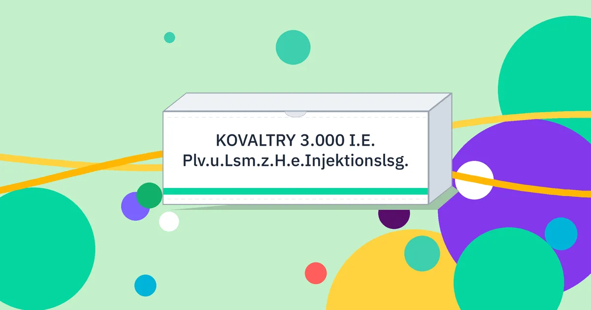 Symbolbild: Packung mit der Aufschrift KOVALTRY 3.000 I.E. Plv.u.Lsm.z.H.e.Injektionslsg. (PZN 17203397) – Verfügbarkeit und Bezug in Apotheken in Frankfurt am Main