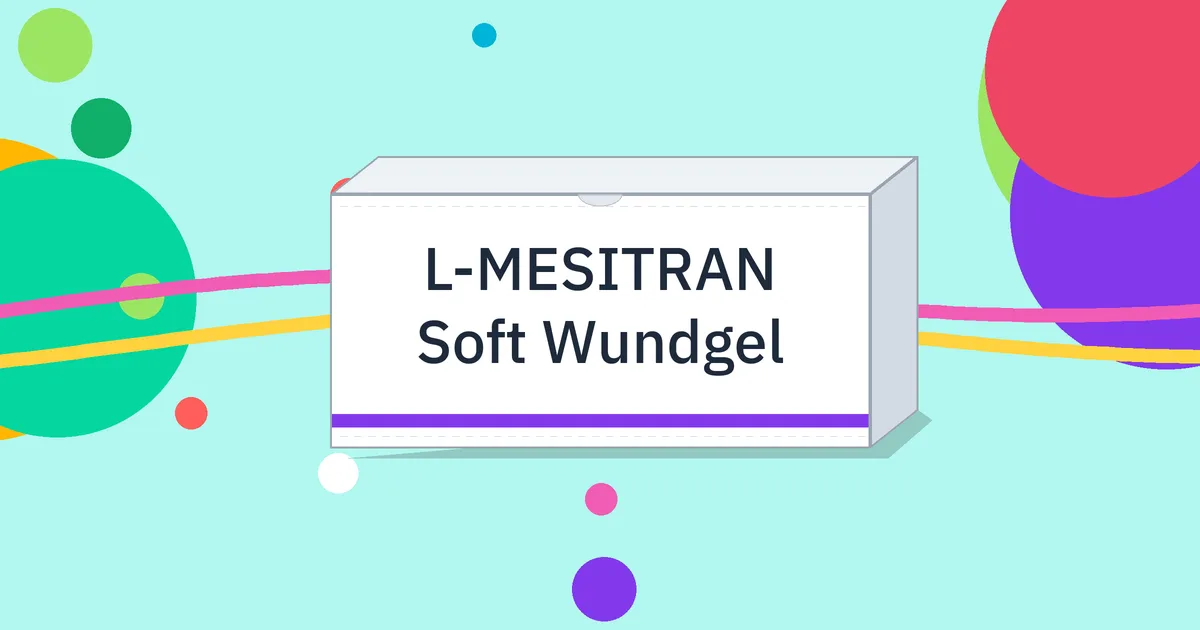 Symbolbild: Packung mit der Aufschrift L-MESITRAN Soft Wundgel (PZN 05014521) – Verfügbarkeit und Bezug in Apotheken in Frankfurt am Main