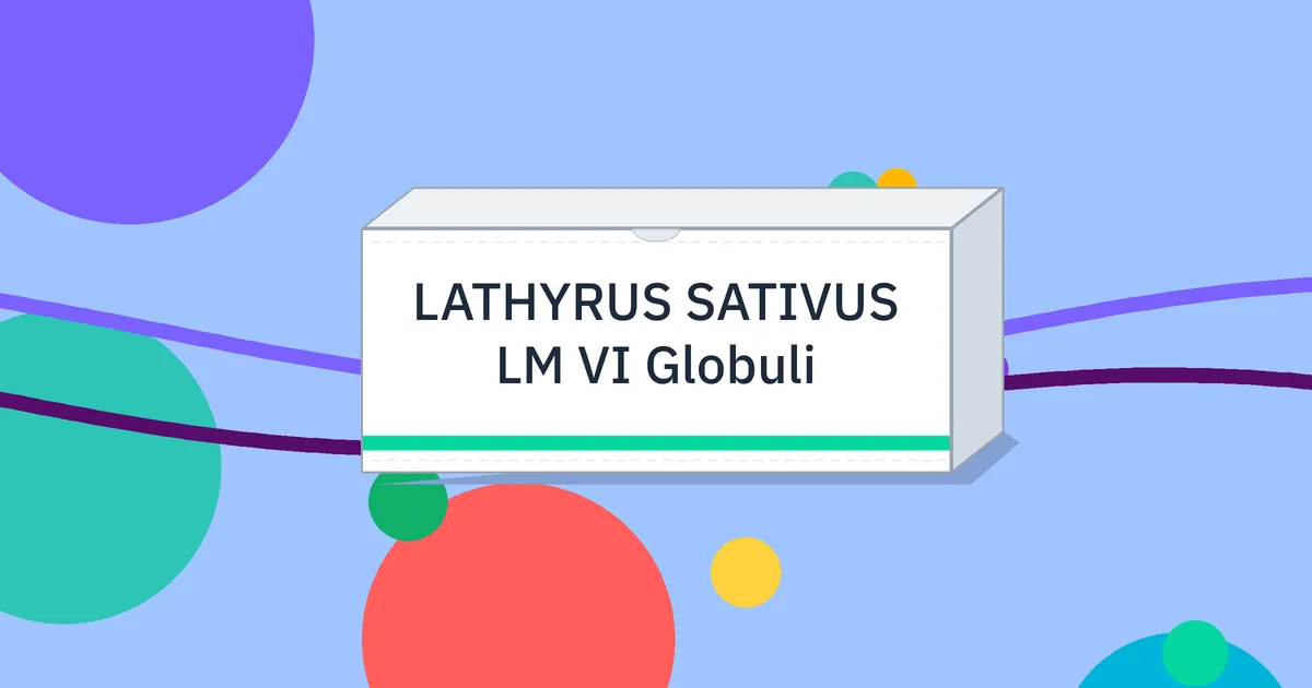 Symbolbild: Packung mit der Aufschrift LATHYRUS SATIVUS LM VI Globuli (PZN 04506009) – Verfügbarkeit und Bezug in Apotheken in Frankfurt am Main