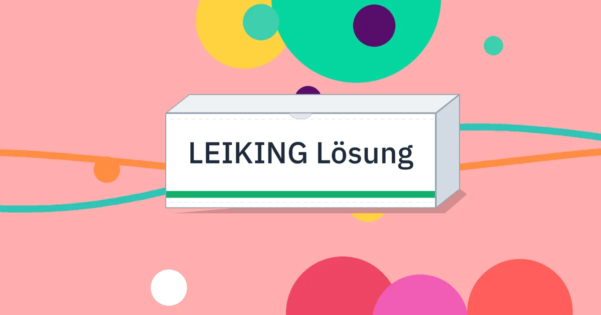 Symbolbild: Packung mit der Aufschrift LEIKING Lösung (PZN 04989025) – Verfügbarkeit und Bezug in Apotheken in Frankfurt am Main