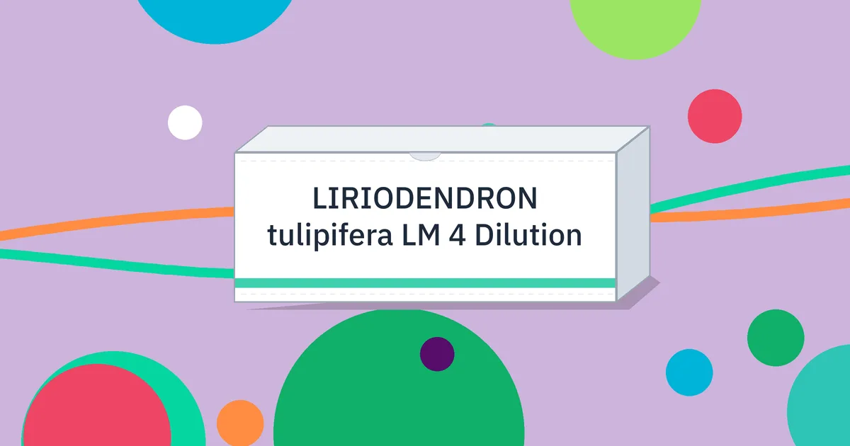 Symbolbild: Packung mit der Aufschrift LIRIODENDRON tulipifera LM 4 Dilution (PZN 13530946) – Verfügbarkeit und Bezug in Apotheken in Frankfurt am Main