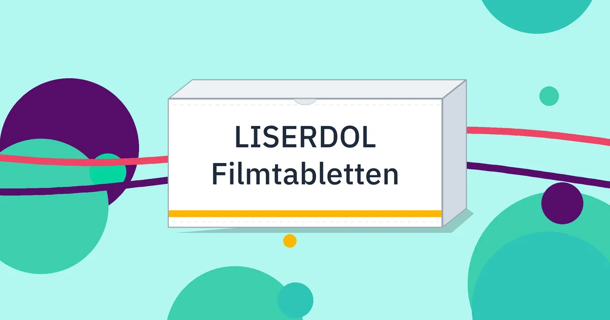 Symbolbild: Packung mit der Aufschrift LISERDOL Filmtabletten (PZN 04315232) – Verfügbarkeit und Bezug in Apotheken in Frankfurt am Main