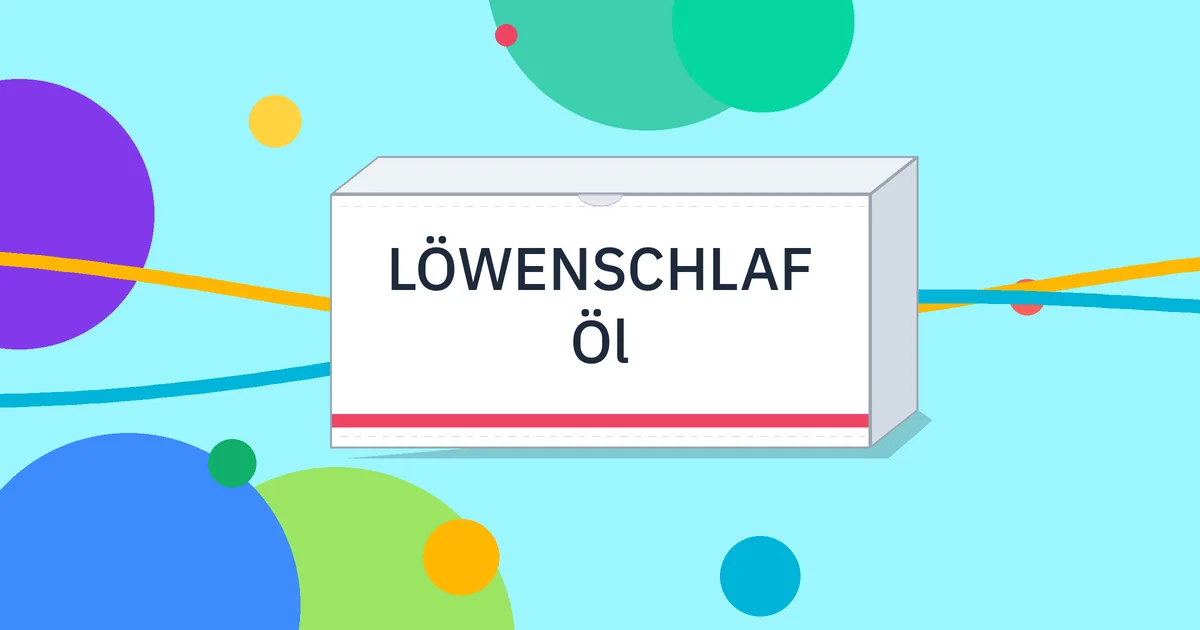 Symbolbild: Packung mit der Aufschrift LÖWENSCHLAF Öl (PZN 20157169) – Verfügbarkeit und Bezug in Apotheken in Frankfurt am Main