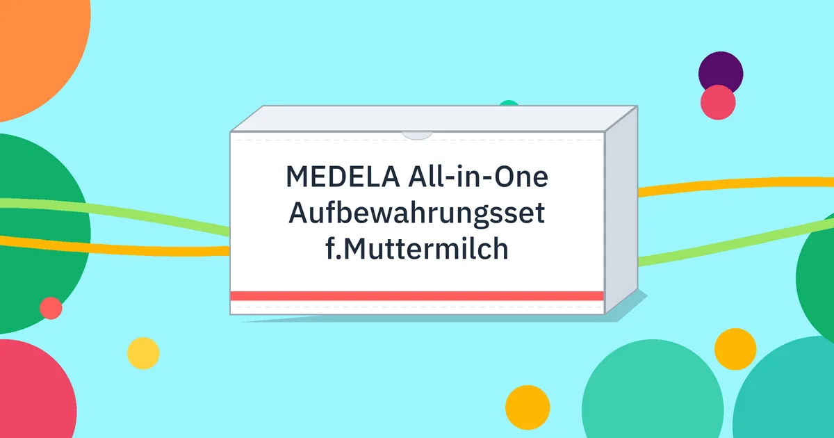 Symbolbild: Packung mit der Aufschrift MEDELA All-in-One Aufbewahrungsset f.Muttermilch (PZN 20576251) – Verfügbarkeit und Bezug in Apotheken in Frankfurt am Main