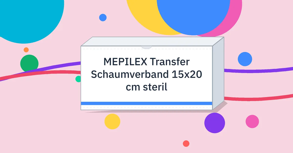 Symbolbild: Packung mit der Aufschrift MEPILEX Transfer Schaumverband 15x20 cm steril (PZN 16777877) – Verfügbarkeit und Bezug in Apotheken in Frankfurt am Main