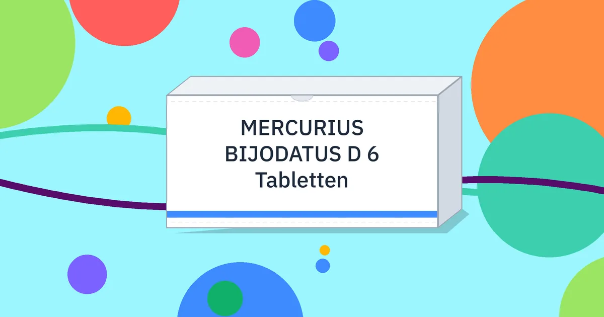 Symbolbild: Packung mit der Aufschrift MERCURIUS BIJODATUS D 6 Tabletten (PZN 01778836) – Verfügbarkeit und Bezug in Apotheken in Frankfurt am Main