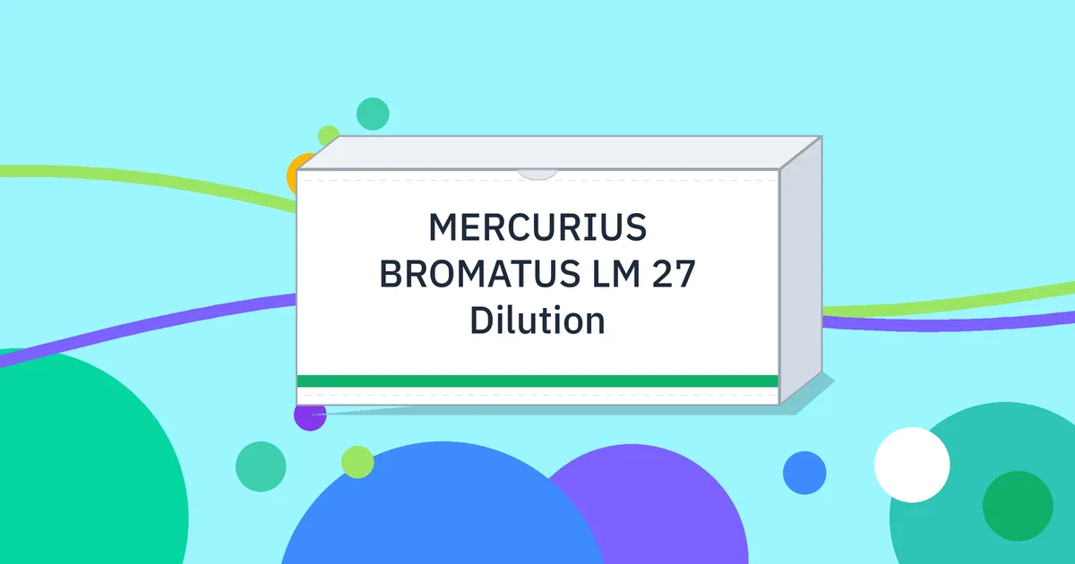 Symbolbild: Packung mit der Aufschrift MERCURIUS BROMATUS LM 27 Dilution (PZN 12949235) – Verfügbarkeit und Bezug in Apotheken in Frankfurt am Main