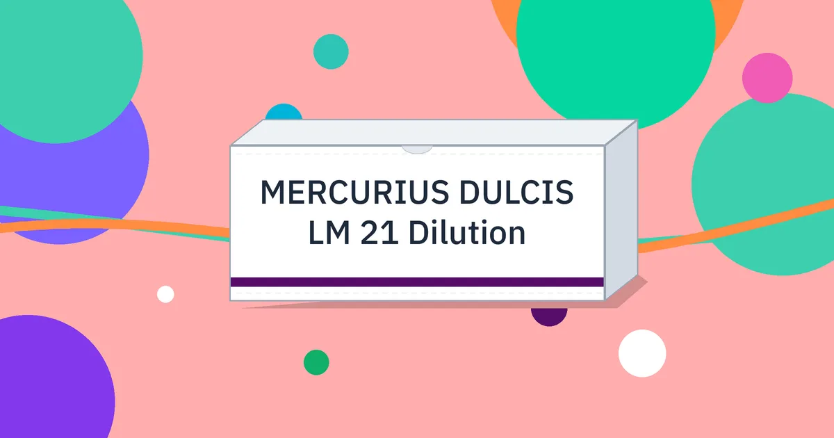 Symbolbild: Packung mit der Aufschrift MERCURIUS DULCIS LM 21 Dilution (PZN 12951462) – Verfügbarkeit und Bezug in Apotheken in Frankfurt am Main