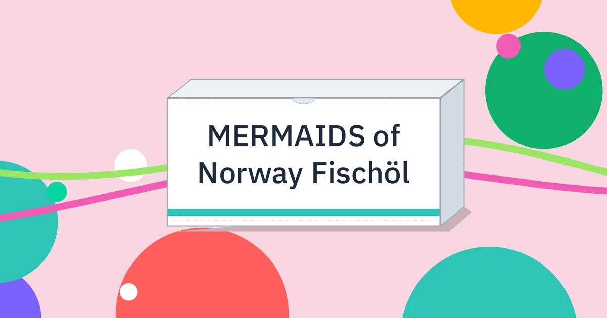Symbolbild: Packung mit der Aufschrift MERMAIDS of Norway Fischöl (PZN 08812660) – Verfügbarkeit und Bezug in Apotheken in Frankfurt am Main