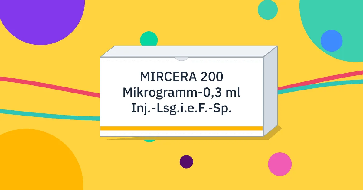 Symbolbild: Packung mit der Aufschrift MIRCERA 200 Mikrogramm-0,3 ml Inj.-Lsg.i.e.F.-Sp. (PZN 12452440) – Verfügbarkeit und Bezug in Apotheken in Frankfurt am Main