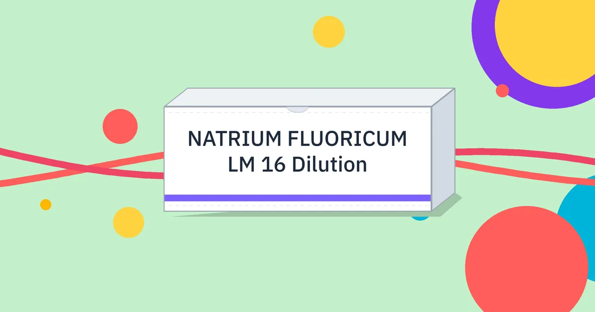 Symbolbild: Packung mit der Aufschrift NATRIUM FLUORICUM LM 16 Dilution (PZN 12962537) – Verfügbarkeit und Bezug in Apotheken in Frankfurt am Main