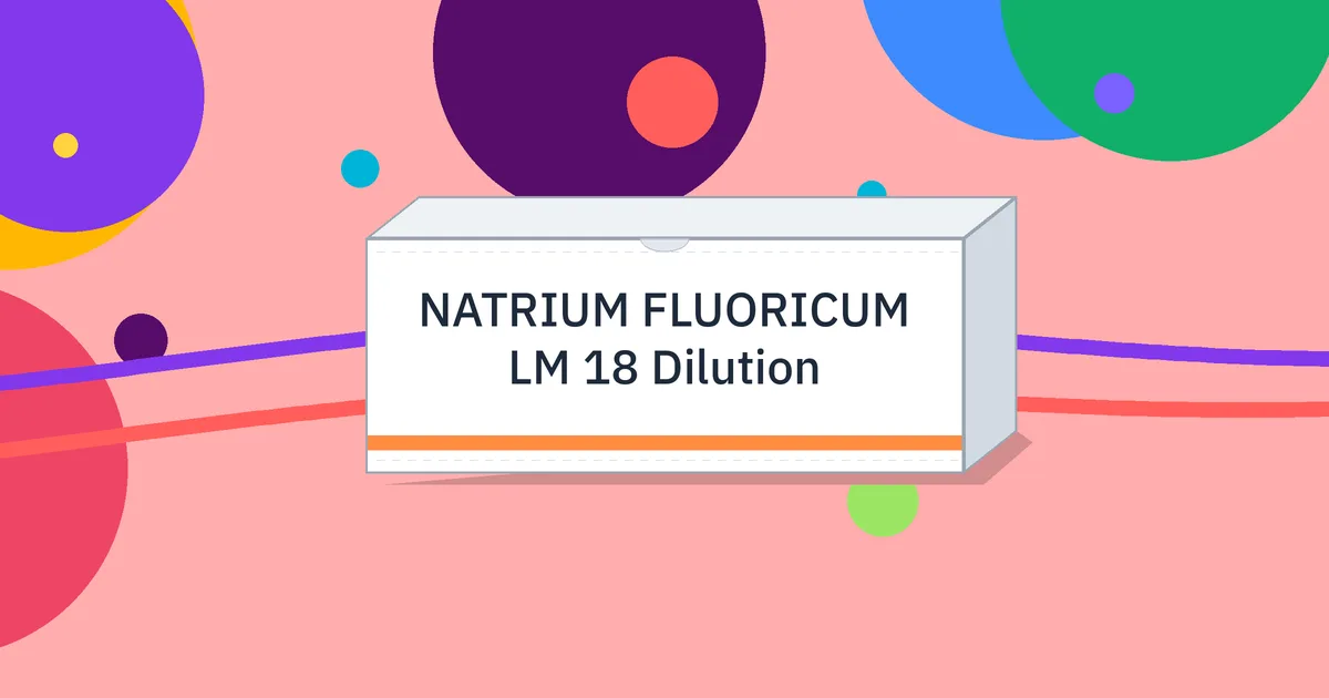 Symbolbild: Packung mit der Aufschrift NATRIUM FLUORICUM LM 18 Dilution (PZN 12962566) – Verfügbarkeit und Bezug in Apotheken in Frankfurt am Main