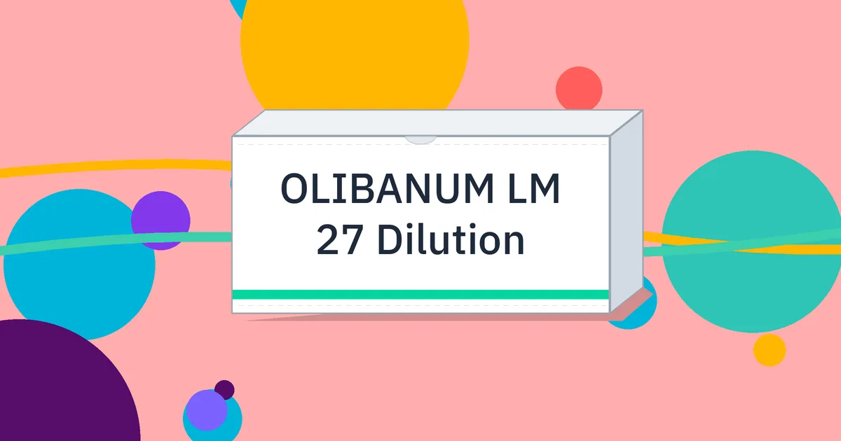 Symbolbild: Packung mit der Aufschrift OLIBANUM LM 27 Dilution (PZN 12971861) – Verfügbarkeit und Bezug in Apotheken in Frankfurt am Main