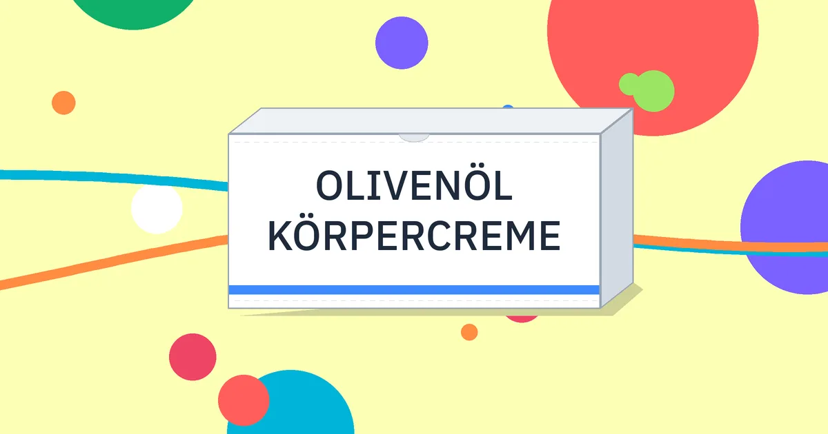 Symbolbild: Packung mit der Aufschrift OLIVENÖL KÖRPERCREME (PZN 16331420) – Verfügbarkeit und Bezug in Apotheken in Frankfurt am Main
