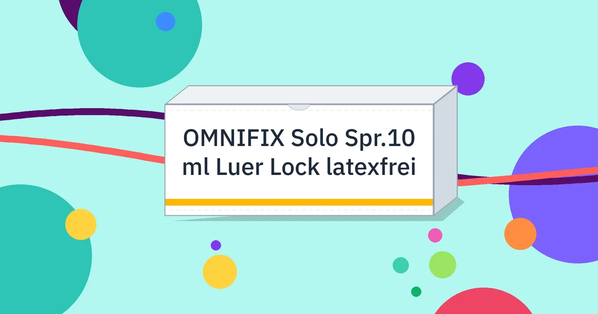 Symbolbild: Packung mit der Aufschrift OMNIFIX Solo Spr.10 ml Luer Lock latexfrei (PZN 20573809) – Verfügbarkeit und Bezug in Apotheken in Frankfurt am Main