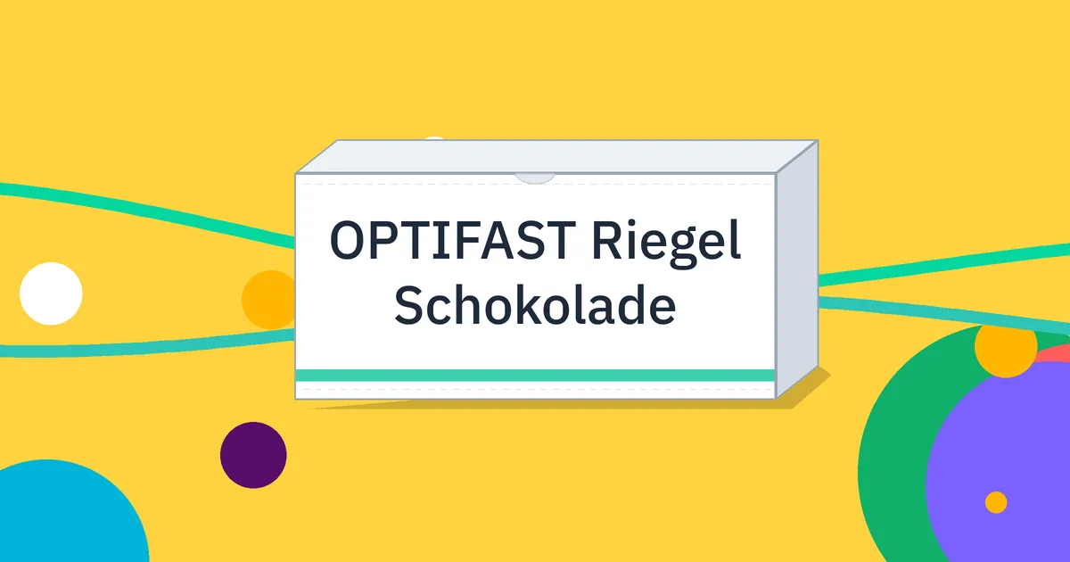 Symbolbild: Packung mit der Aufschrift OPTIFAST Riegel Schokolade (PZN 11526136) – Verfügbarkeit und Bezug in Apotheken in Frankfurt am Main