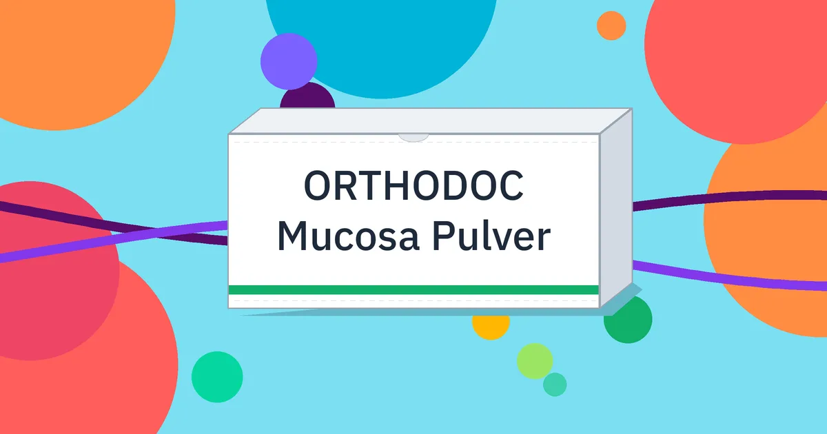 Symbolbild: Packung mit der Aufschrift ORTHODOC Mucosa Pulver (PZN 19384807) – Verfügbarkeit und Bezug in Apotheken in Frankfurt am Main
