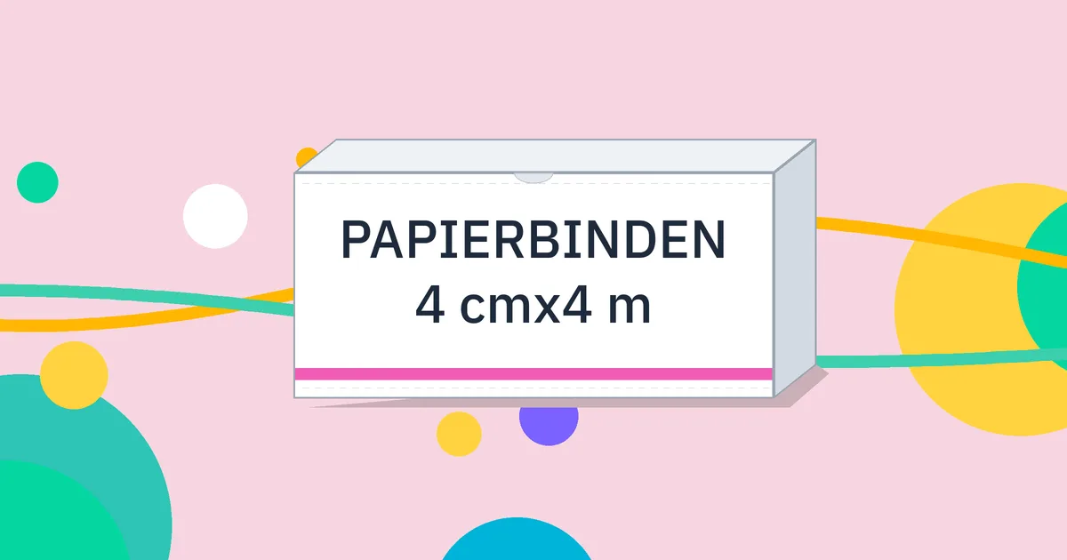 Symbolbild: Packung mit der Aufschrift PAPIERBINDEN 4 cmx4 m (PZN 07096919) – Verfügbarkeit und Bezug in Apotheken in Frankfurt am Main