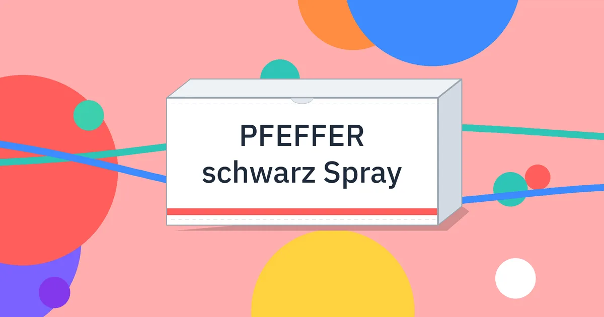 Symbolbild: Packung mit der Aufschrift PFEFFER schwarz Spray (PZN 15191721) – Verfügbarkeit und Bezug in Apotheken in Frankfurt am Main