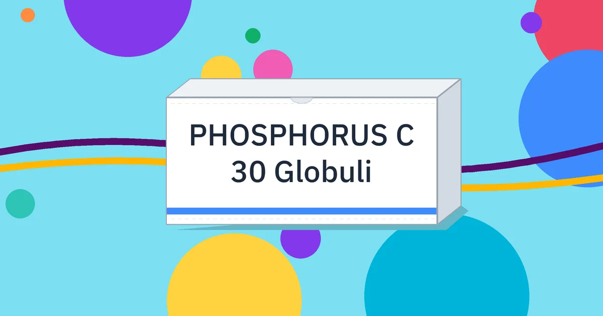 Symbolbild: Packung mit der Aufschrift PHOSPHORUS C 30 Globuli (PZN 02890305) – Verfügbarkeit und Bezug in Apotheken in Frankfurt am Main