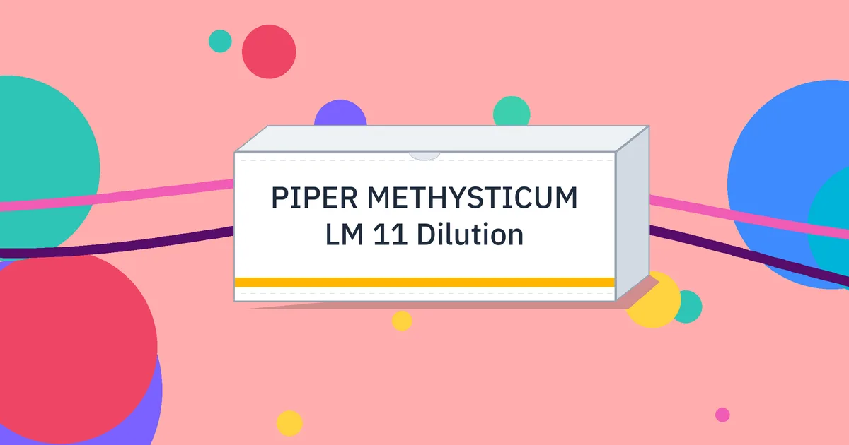 Symbolbild: Packung mit der Aufschrift PIPER METHYSTICUM LM 11 Dilution (PZN 13643395) – Verfügbarkeit und Bezug in Apotheken in Frankfurt am Main