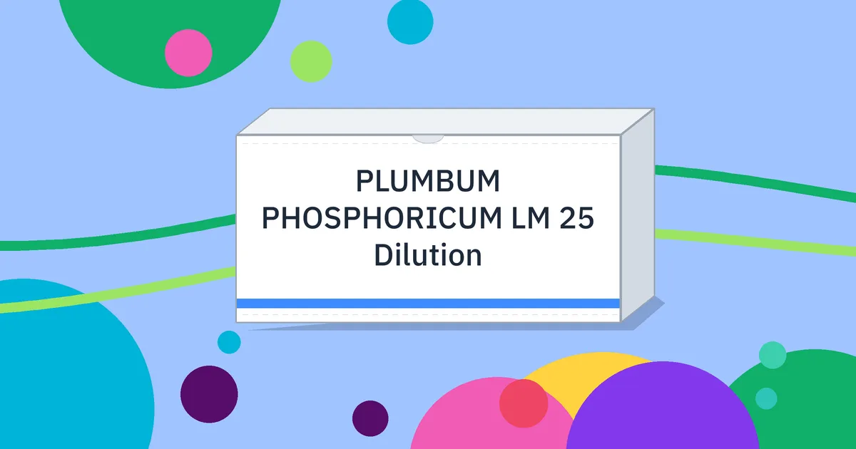 Symbolbild: Packung mit der Aufschrift PLUMBUM PHOSPHORICUM LM 25 Dilution (PZN 13042649) – Verfügbarkeit und Bezug in Apotheken in Frankfurt am Main