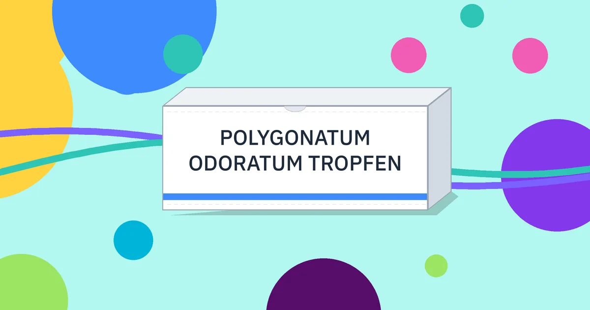 Symbolbild: Packung mit der Aufschrift POLYGONATUM ODORATUM TROPFEN (PZN 14127543) – Verfügbarkeit und Bezug in Apotheken in Frankfurt am Main
