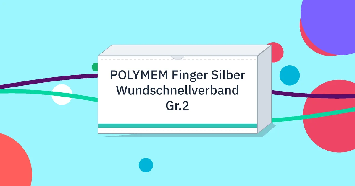 Symbolbild: Packung mit der Aufschrift POLYMEM Finger Silber Wundschnellverband Gr.2 (PZN 09222009) – Verfügbarkeit und Bezug in Apotheken in Frankfurt am Main