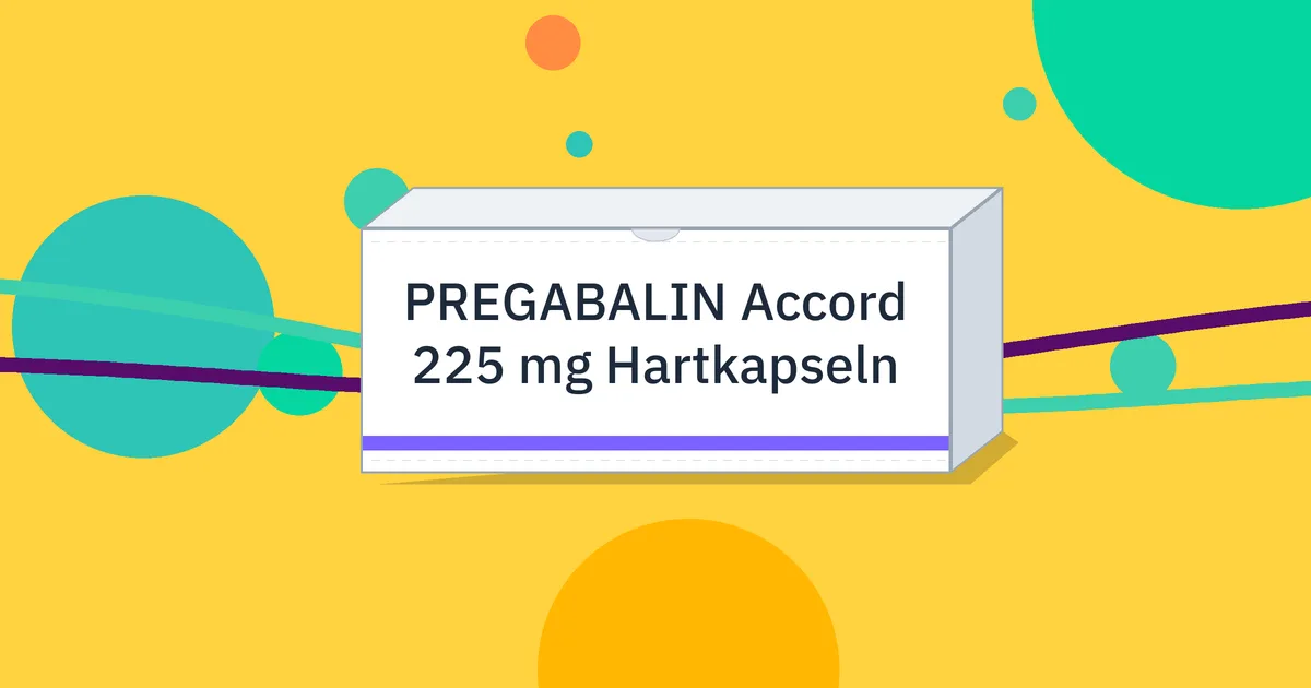 Symbolbild: Packung mit der Aufschrift PREGABALIN Accord 225 mg Hartkapseln (PZN 11305180) – Verfügbarkeit und Bezug in Apotheken in Frankfurt am Main