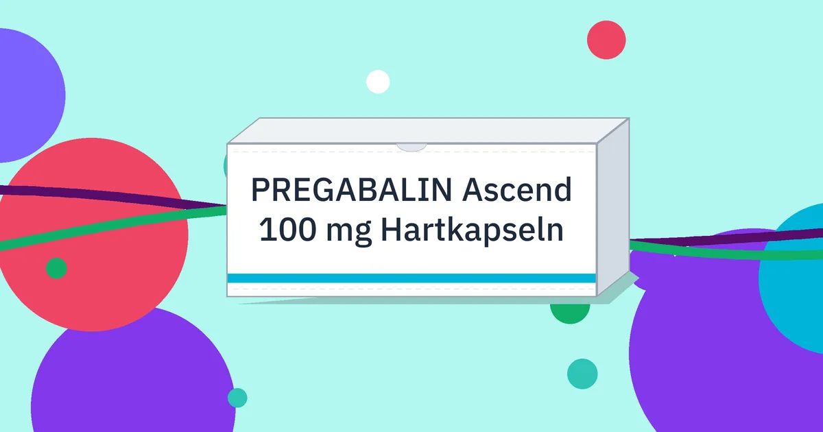 Symbolbild: Packung mit der Aufschrift PREGABALIN Ascend 100 mg Hartkapseln (PZN 16042383) – Verfügbarkeit und Bezug in Apotheken in Frankfurt am Main